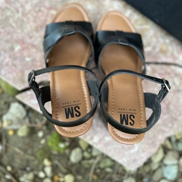 Steve Madden | Shoes | Sm Steve Madden New York Chunky Heel Sandals ...